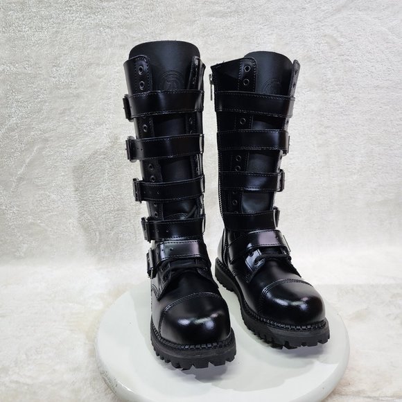 Demonia | Shoes | Demonia Riot8bk 18 Eyelet Unisex Steel Toe Knee Boot ...